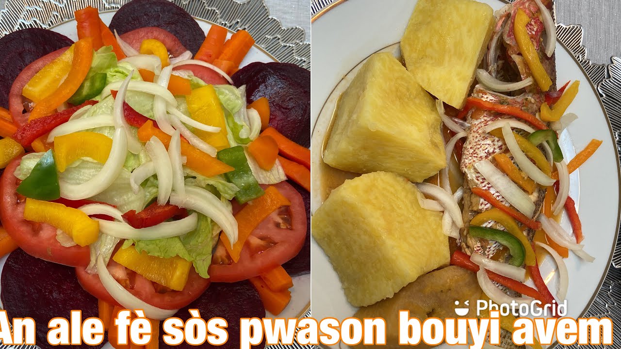 Men kòman mwn fè sòs pwason bouyi avk yanm jone an ale fèl ansanm ...