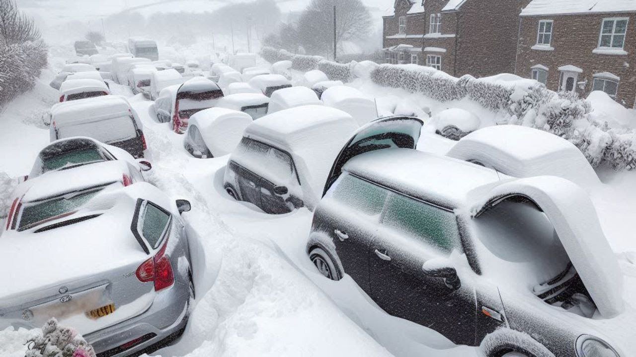The UK has stopped again! Incredible snowfall covers part of the ...