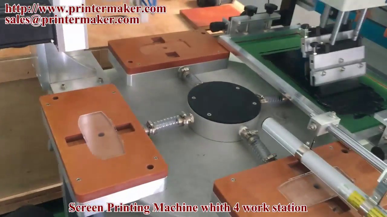 Automatic Screen Printing Machine for Control panel - YouTube