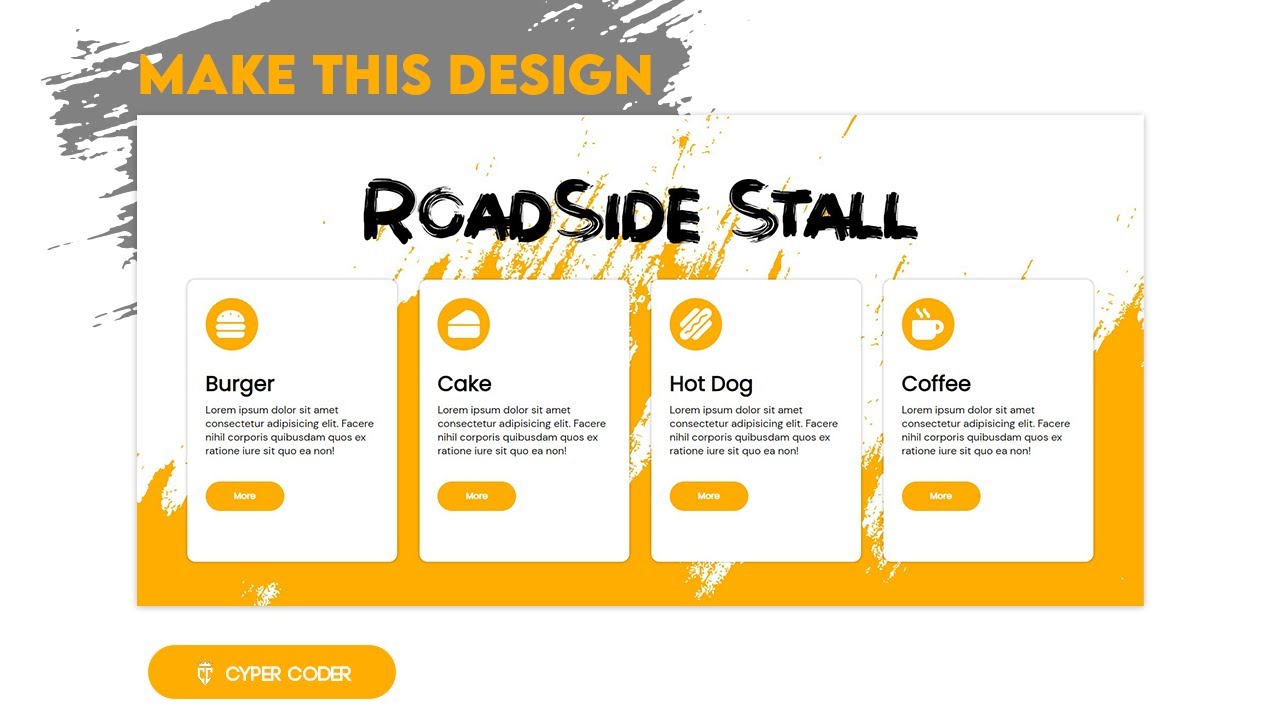 Make A Cards Design Using Html And Css Cyper Coder Ace Coding Youtube 4057