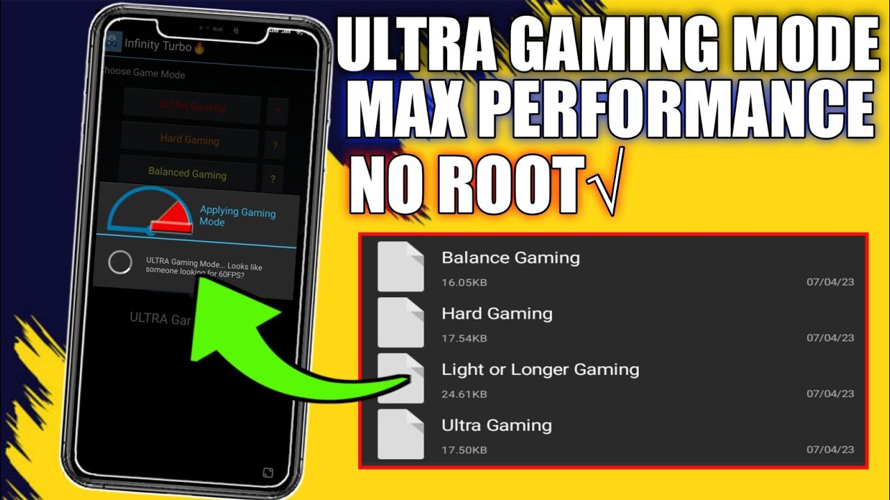 ultra gaming mode - optimalkan performa semua game android no root - YouTube