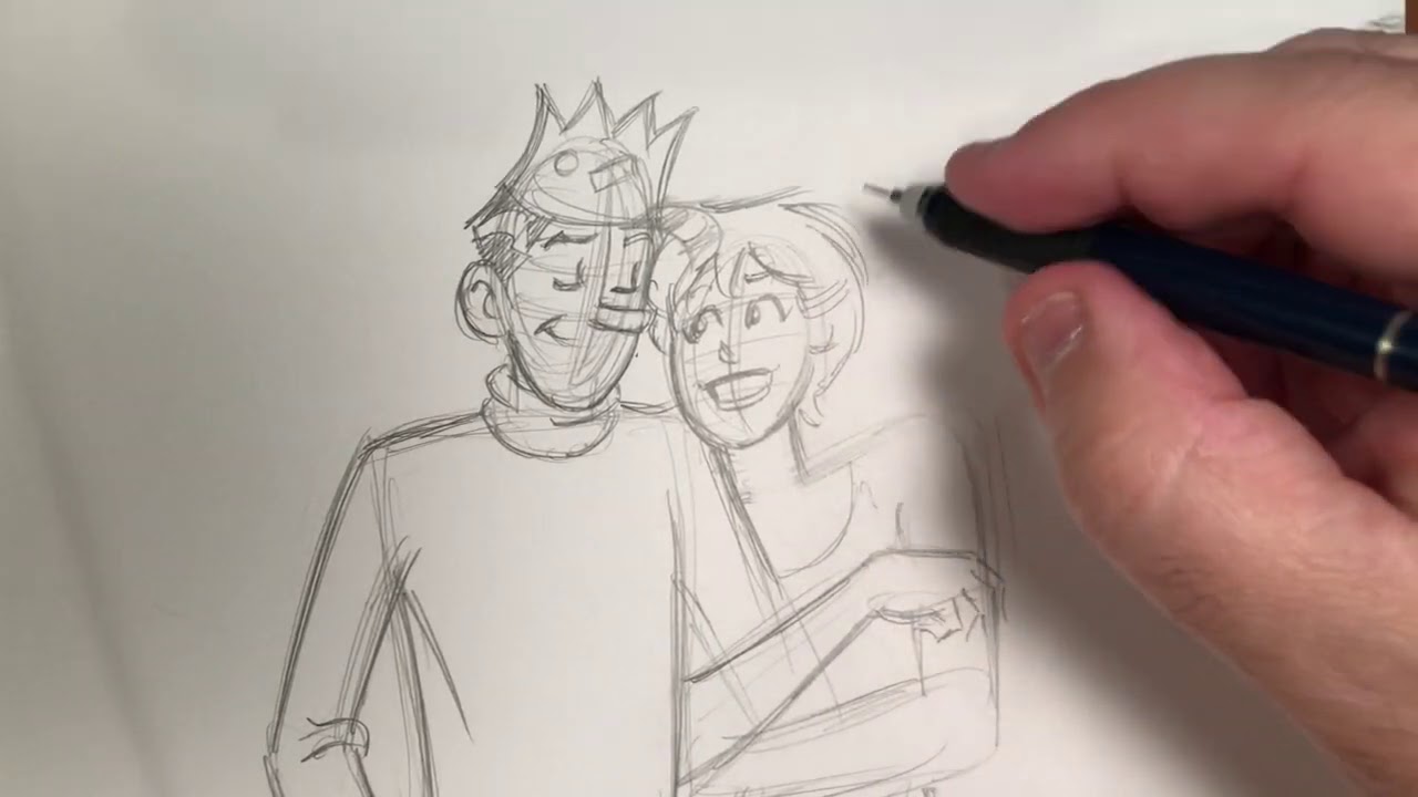 Let's Draw Bughead! How To Draw Jughead & Betty By Fernando Ruiz - YouTube