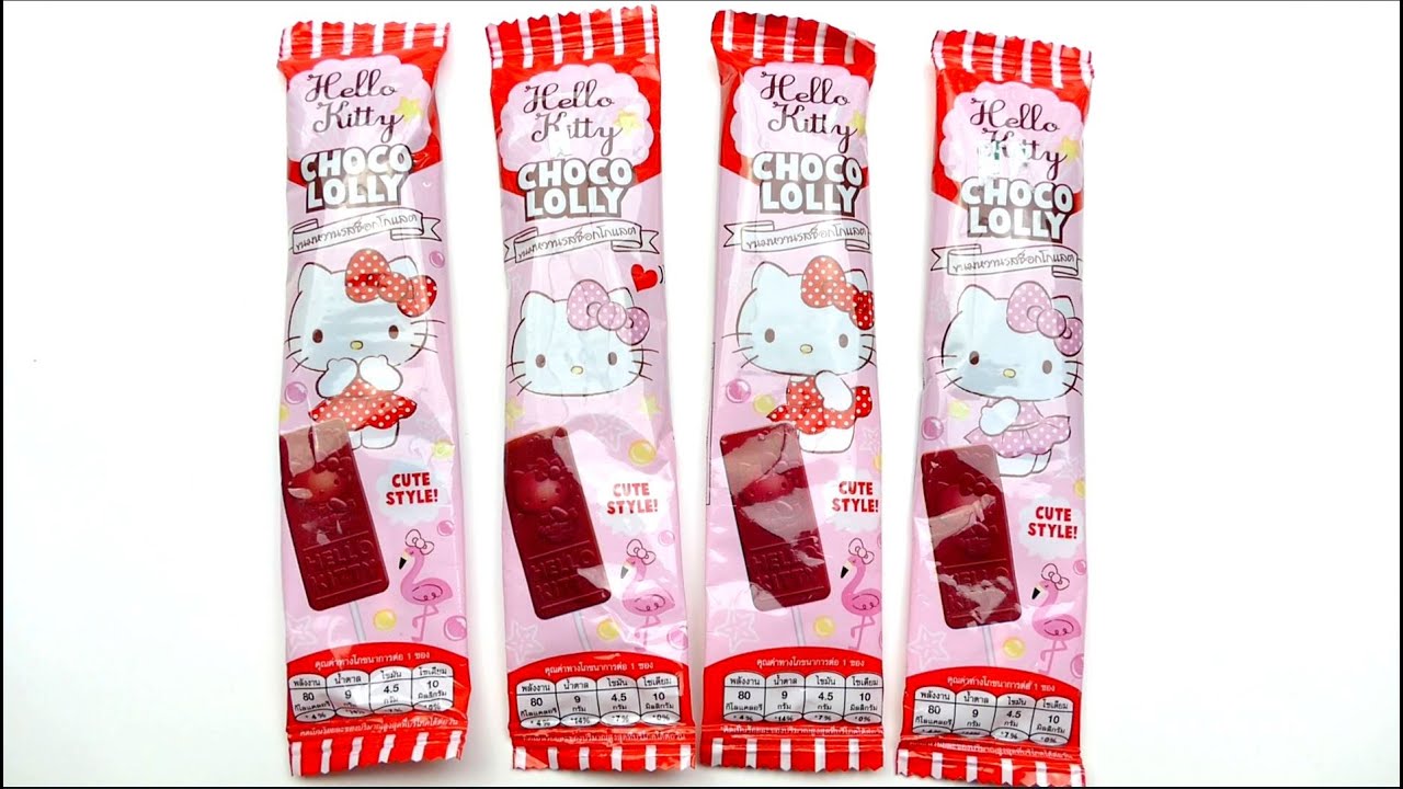 Hello Kitty Choco Lollipop - YouTube