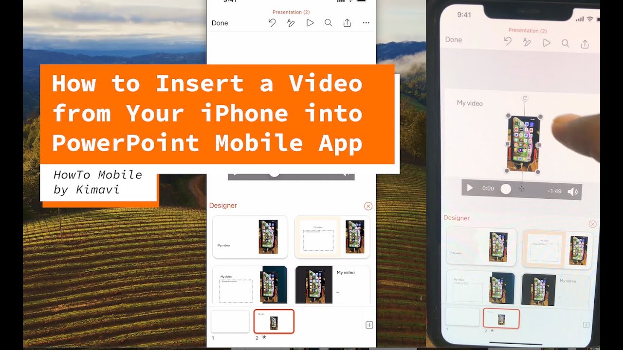 How To Insert A Video From Your IPhone Into PowerPoint Mobile App How To Insert A Video From Your IPhone Into PowerPoint Mobile App