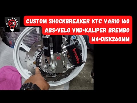 Custom Shockbreaker KTC Vario 160 ABS - Velg VND - Kaliper Brembo M4 - Disk260mm - YouTube