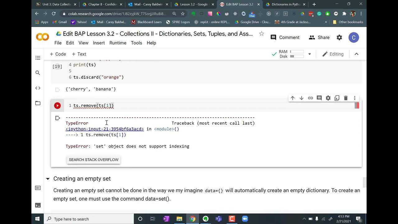 Python Sets and Tuples - YouTube