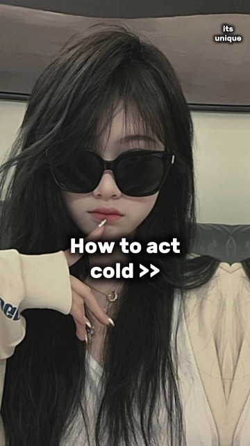 How to act cold.... 💖 #trendingshorts #viralvideo #motivational - YouTube