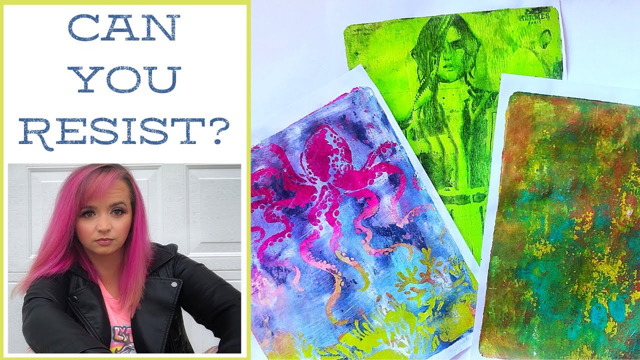 Can you resist? 3 Resist Techniques to Create Inventive Gel Press ...