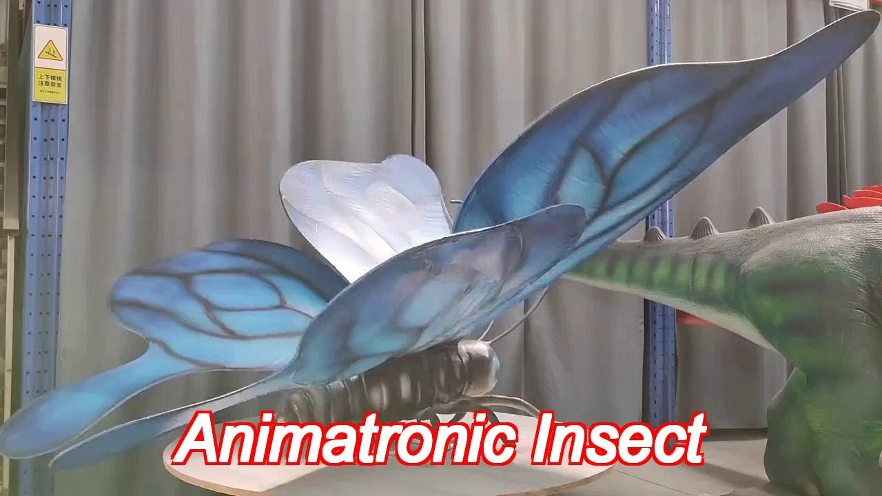 realistic robot life size animatronic butterfly insect model for zoo ...