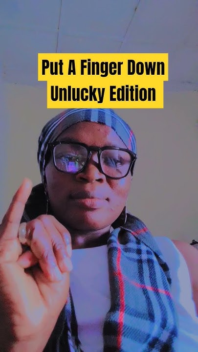 Put A Finger Down Challenge - YouTube