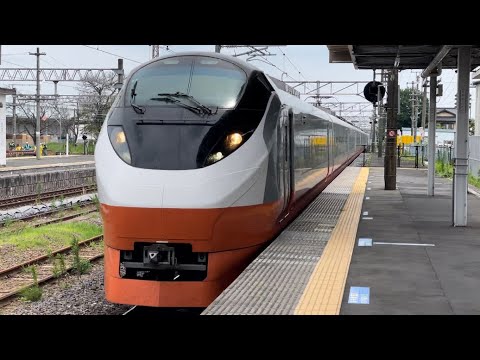E657系ｶﾂK3編成（フレッシュひたち色リバイバル塗装・橙色※ オレンジ パーシモン塗装・連結器カバー無し）が友部駅1番線を通過するシーン（2024.7.6.10:38） - YouTube