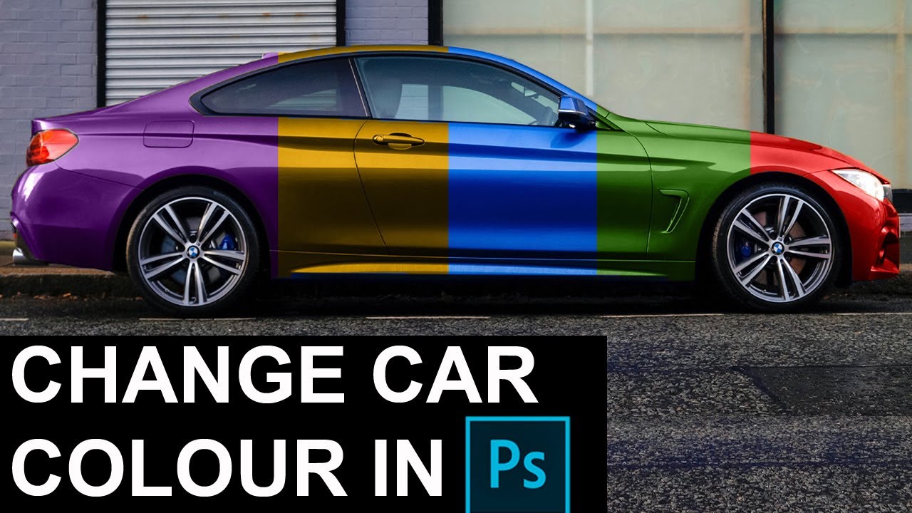 Change car colour tutorial in photoshop by DLC ventures - YouTube