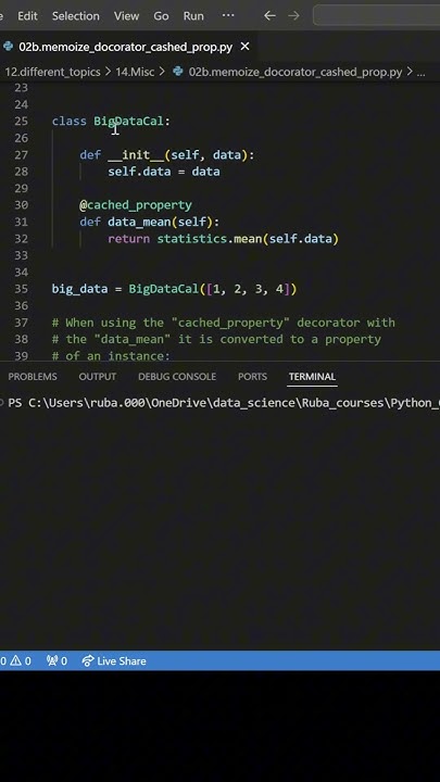 02. Python Memoization: Optimize classes using the "cached_property" Decorator. - YouTube