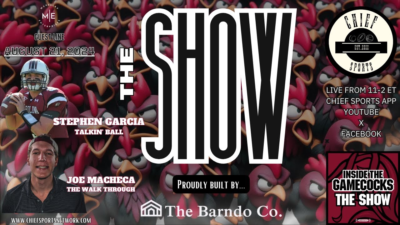 Inside The Gamecocks The Show 481 | Stephen Garcia | Joe Macheca - YouTube