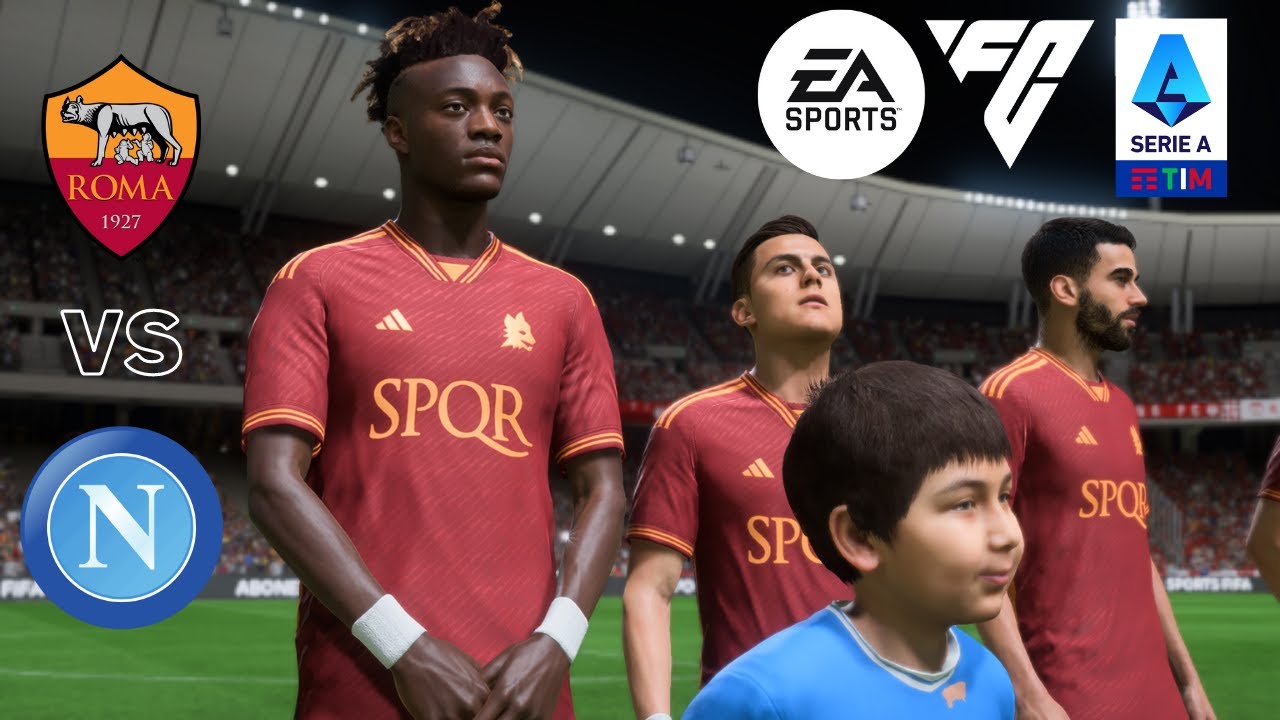 EA Sports FC 24 | AS Roma vs SSC Napoli | Serie A Gameplay - YouTube
