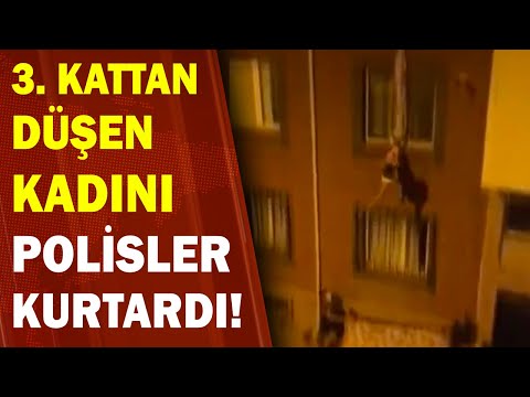 Camdan Sarkıttığı Çarşafla Aşağı İnerken Düştü! / A Haber | A Haber