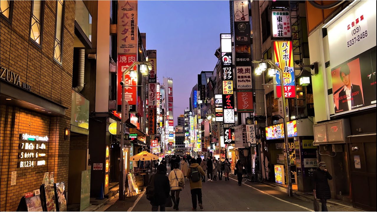Tokyo's Hot Kabukicho (Japan Biggest red-light district)on Cold winter ...
