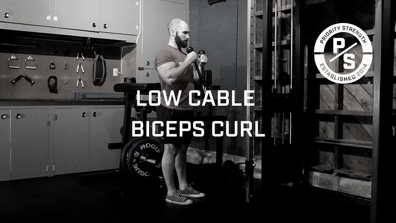 Low Cable Biceps Curl - YouTube