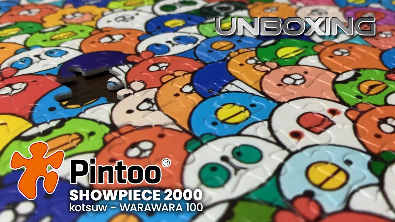 Unboxing Malaysia: Puzzle Pintoo 2000pcs H2401 ( kotsuw - WARAWARA No. 100 ) - YouTube