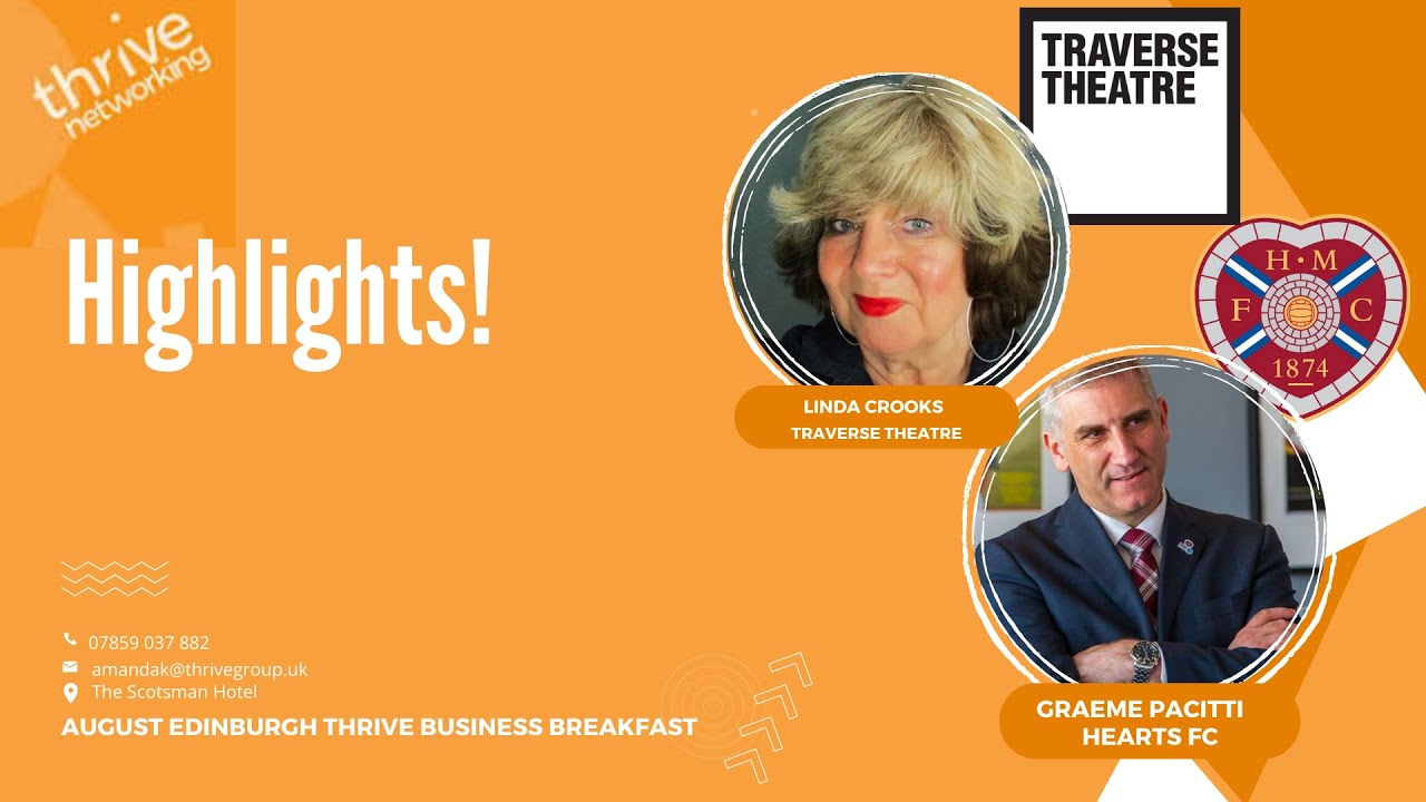 Business networking with Graeme Pacitti of Hearts FC and Linda Crooks ...
