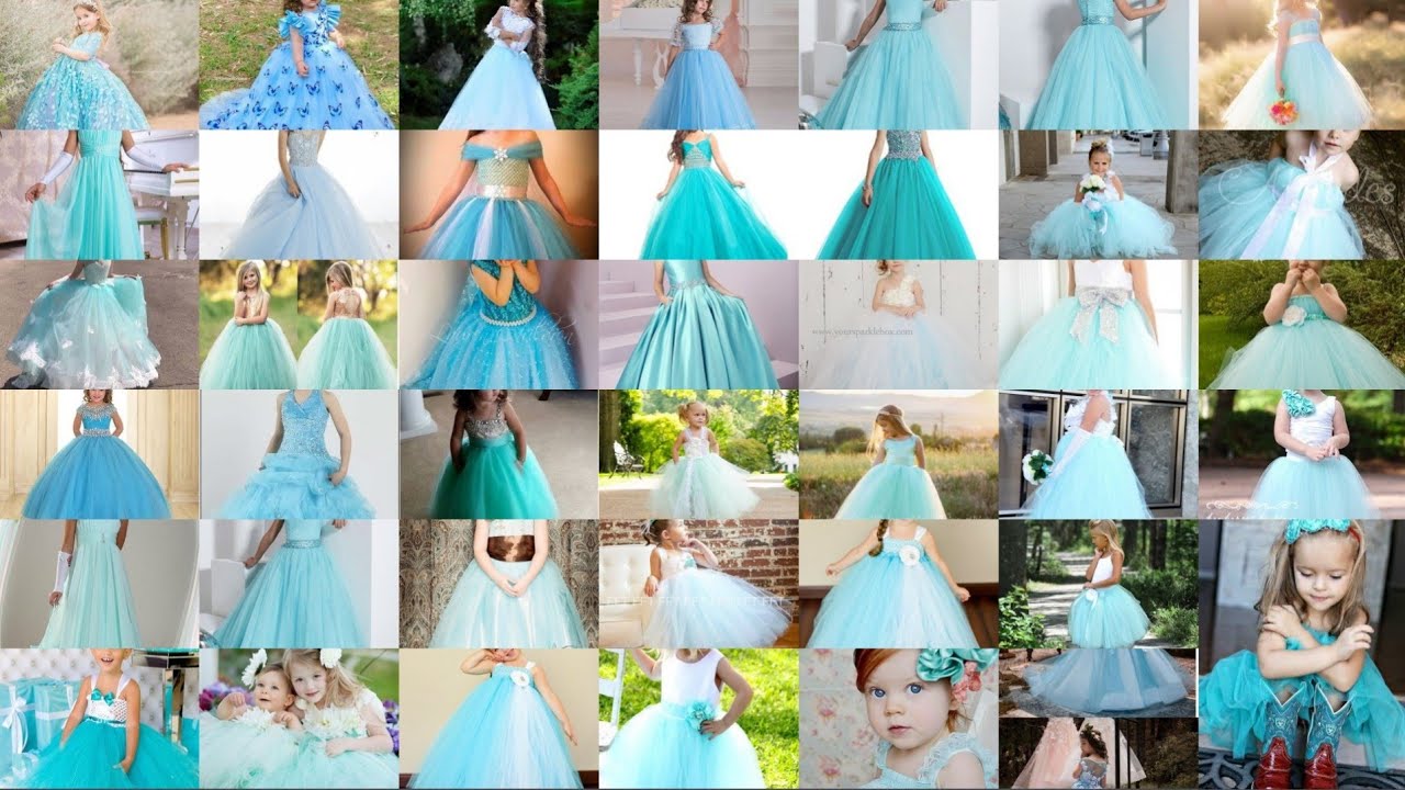 Babygirl light colour frocks /light blue colour frocks /aqua colour ...