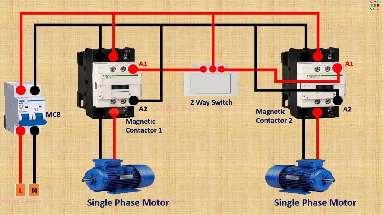 How to run two motor in two way switch. @cadeeemore - YouTube