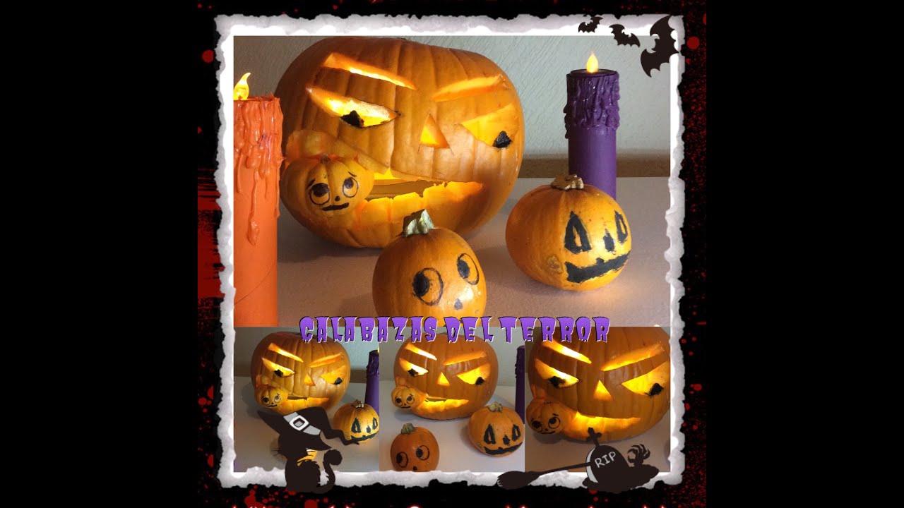 Calabaza terrorifica para tu halloween o dia de muertos (Pumpkin) - YouTube