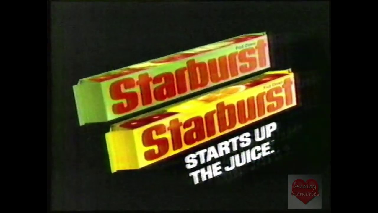Starburst | Television Commercial | 1989 | Starts Up The Juice - YouTube