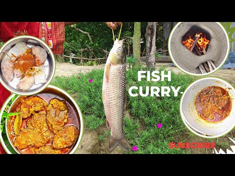 Carp Fish Curry Village Recipe | Fish Recipe | Fish Curry | Village ...