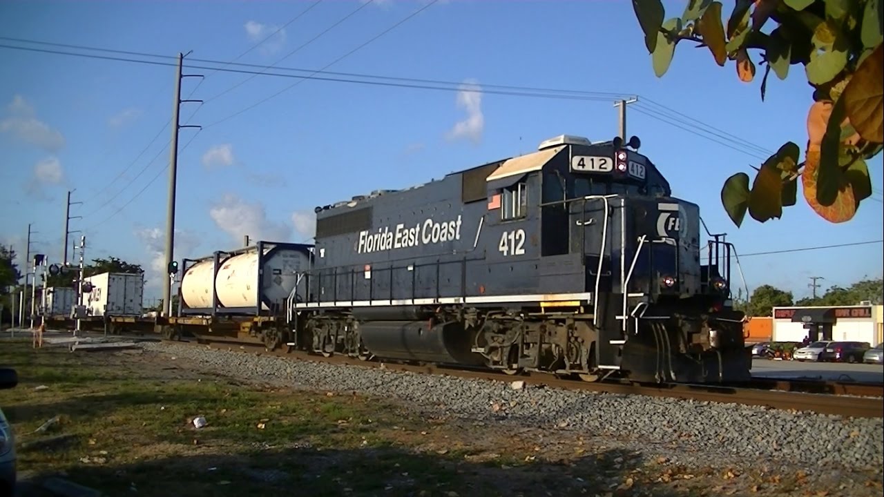 FEC Freight Train 2318 - YouTube