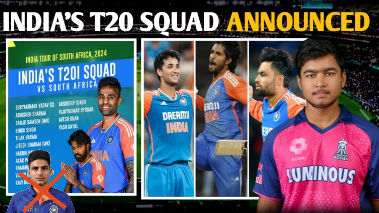 IND vs SA T20 Squad: Gill OUT! 14-Year-Old Vaibhav In? 😱 SKY Captain ...