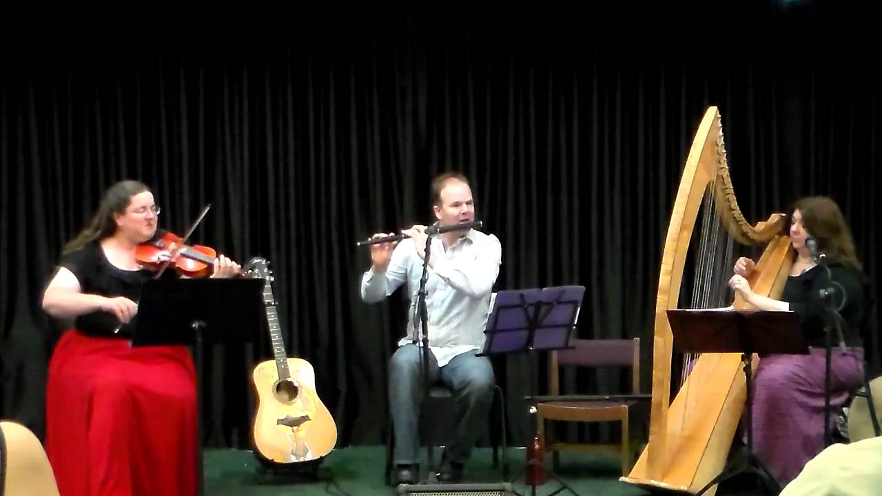 Canamara Celtic Trio with harp - Aaron Boat Song /The Swallowtail jig ...
