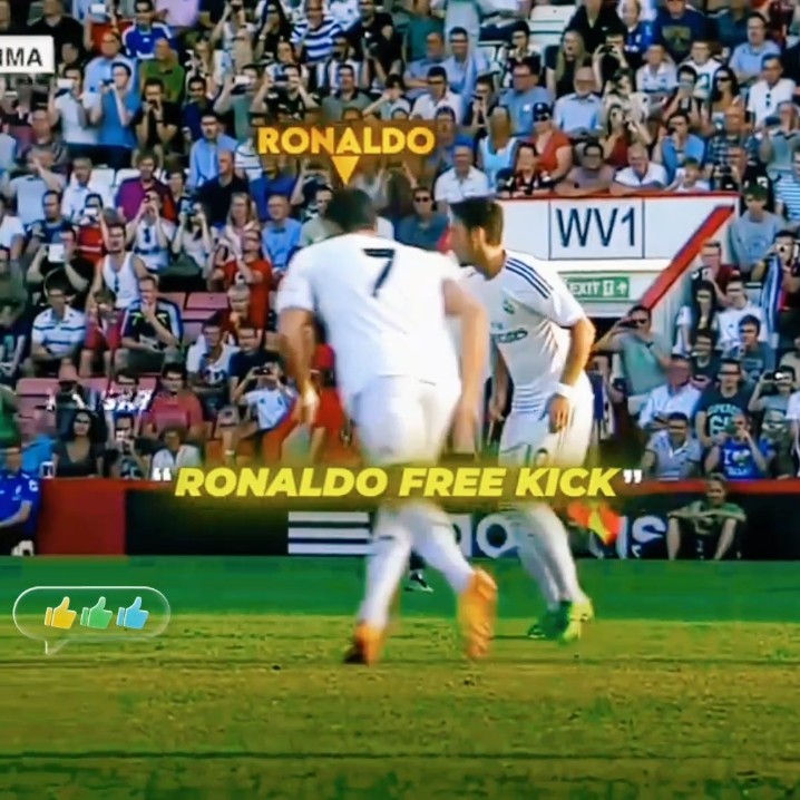 Cristiano Ronaldo’s INSANE Free Kick Goal! ⚽🔥 | CR7 Magic Moments #cr7 ...