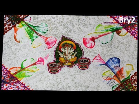 How to make thread painting * thread painting tutorial - YouTube