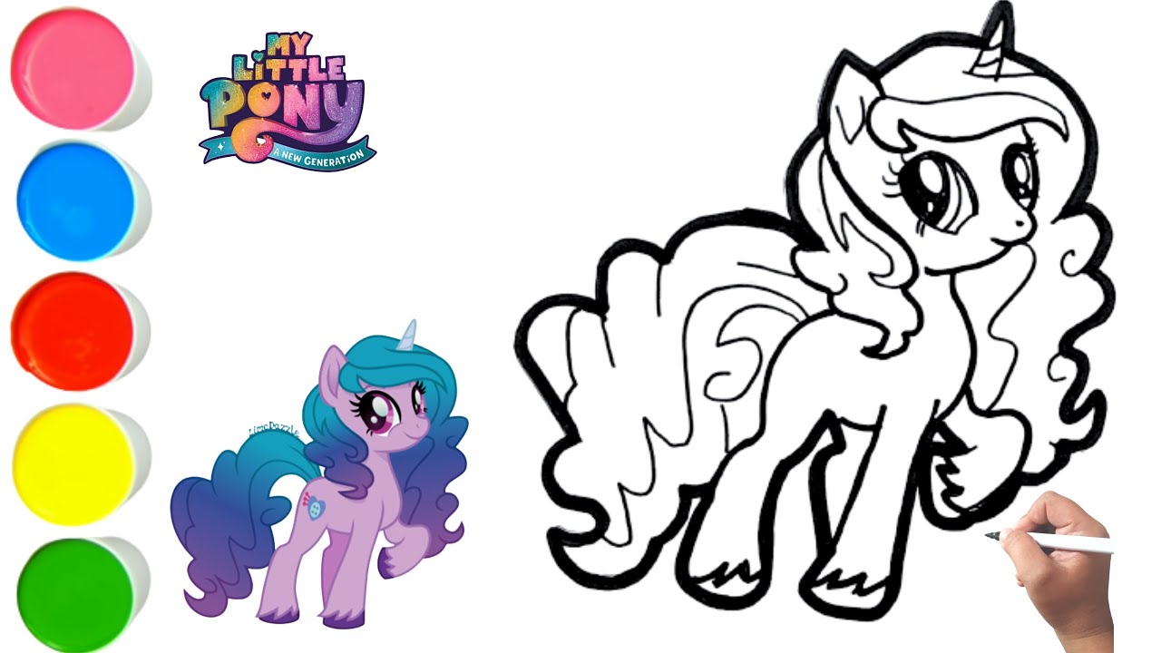 How To Draw Izzy Moonbow From My Little Pony New generation - YouTube