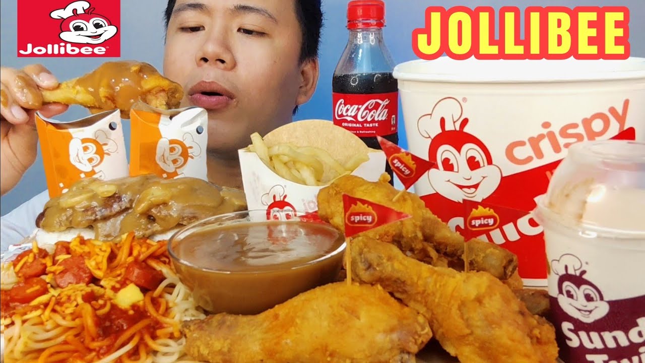 JOLLIBEE MUKBANG | All time Favorite | Jollibee Menu Mukbang | Cravings Satisfied | Jollibee ...