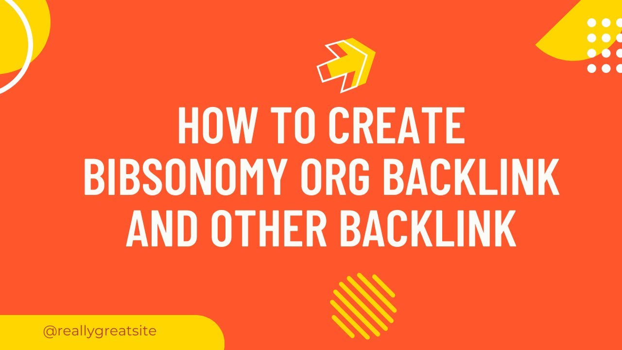 How to Create bibsonomy org Backlink And Other Backlink - YouTube