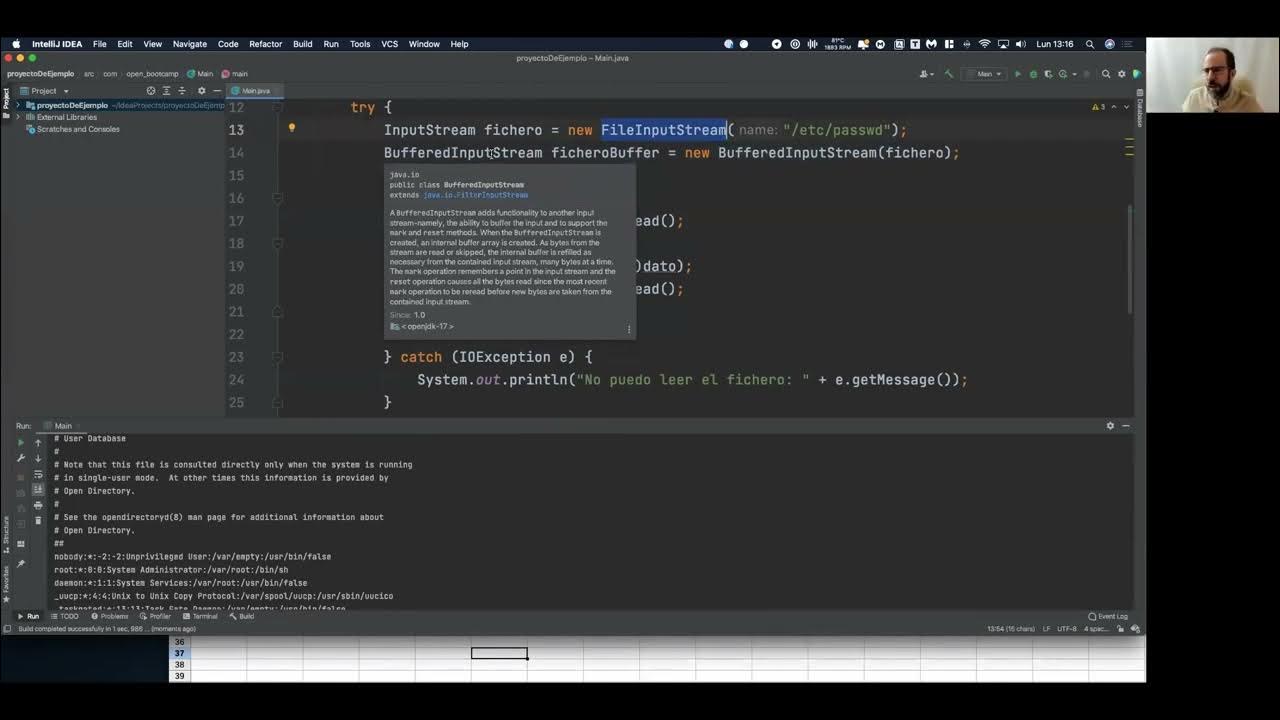 60 Bufferinputstream - Curso Java - OpenBootcamp - YouTube