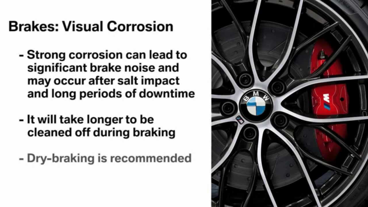 BMW Brakes: Visual Corrosion - YouTube