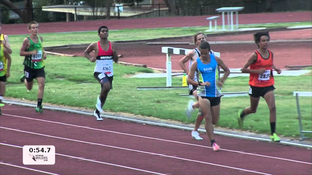 VMC 19.01.2016. Jnr Men 800m A race - YouTube