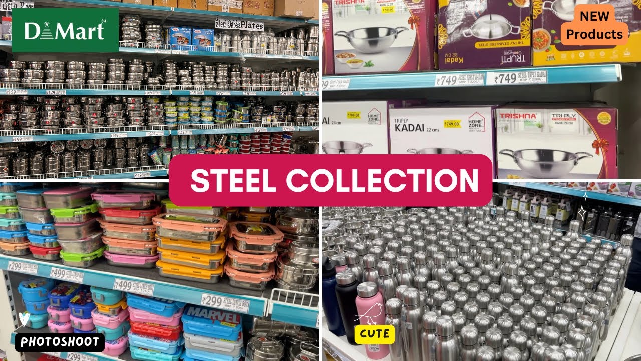Dmart🔥Latest Offers On😍TriPly Steel Collection|| Useful Kitchenware ...
