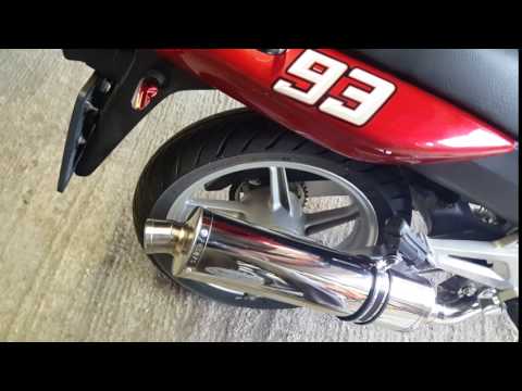 Honda CBF250 Delkevic exhaust no db killer