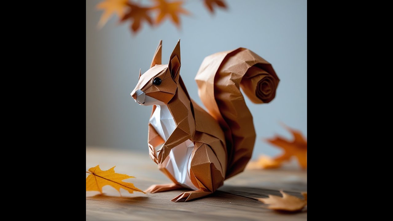 How to Make an Origami Squirrel – Easy Paper Folding Tutorial - YouTube