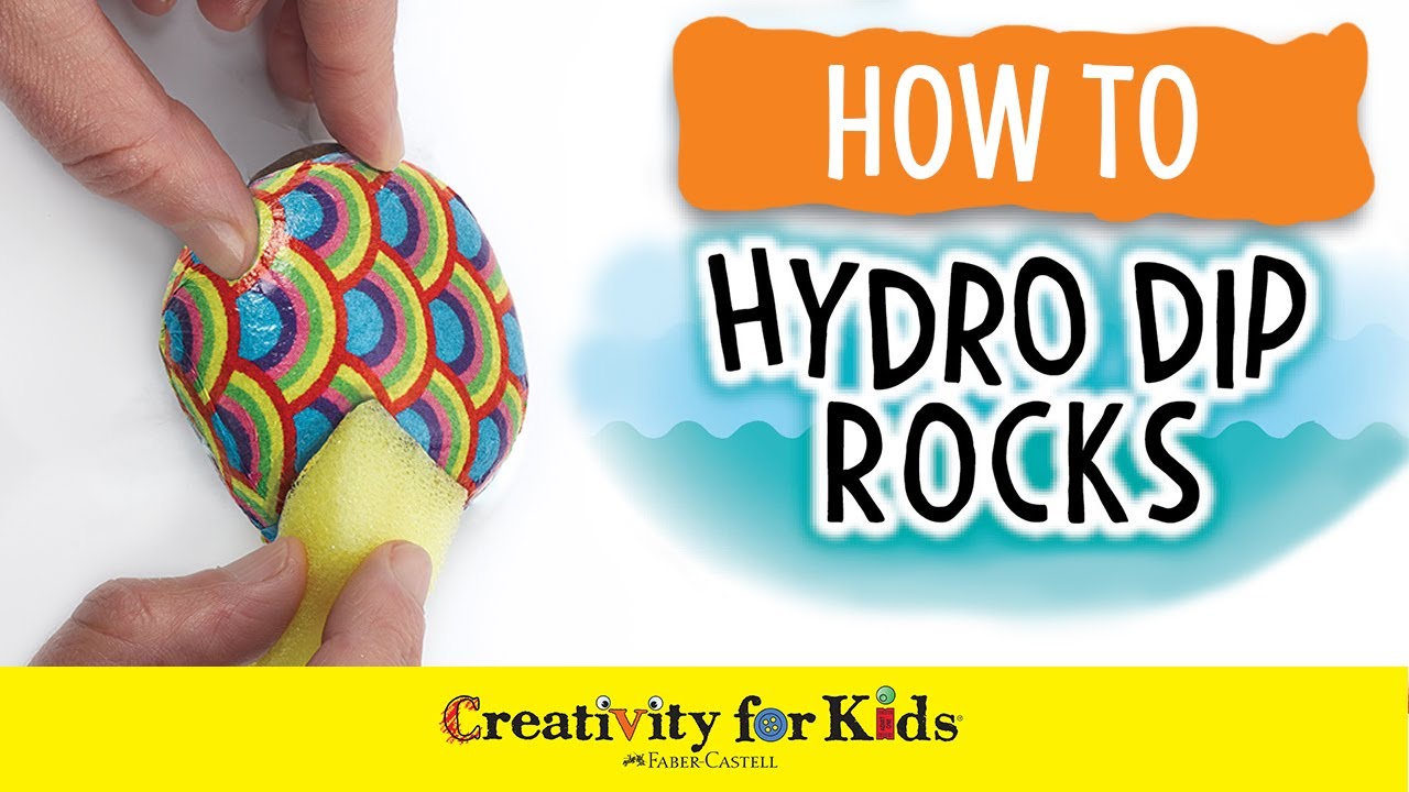 How to Hydro Dip Rock | Creativity for Kids - YouTube