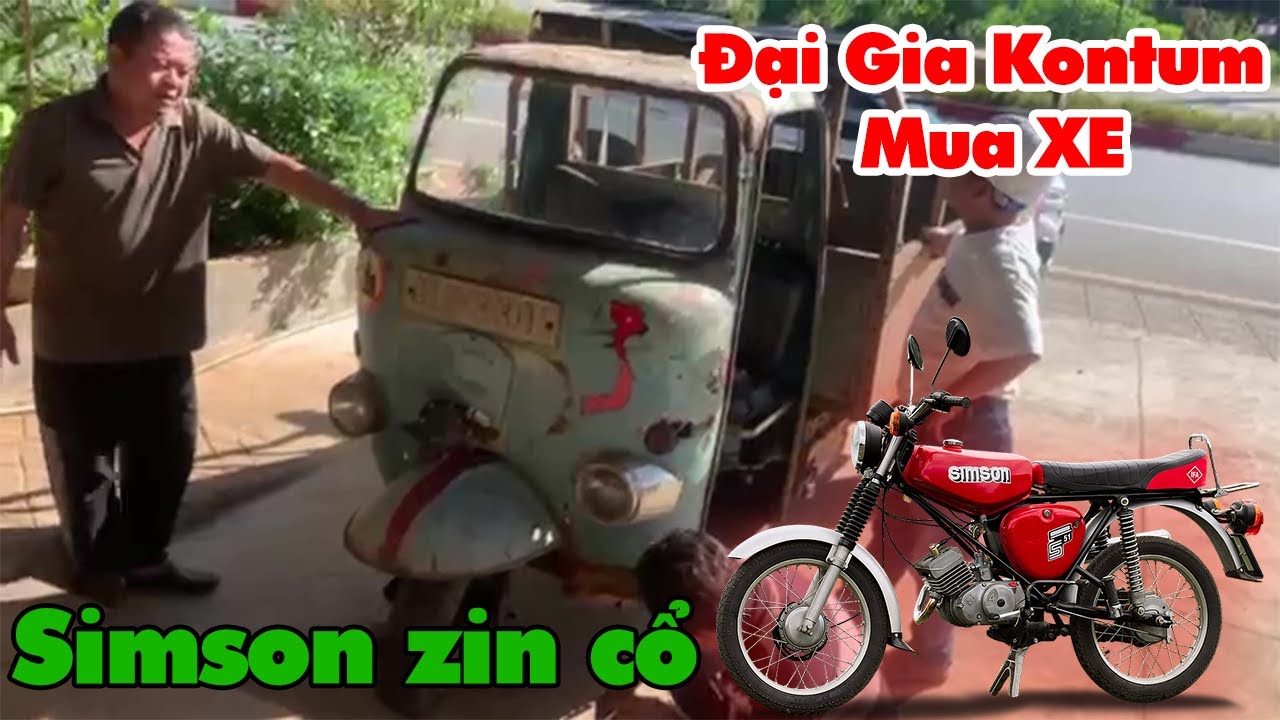 2 Đại Gia Komtum Mua Xe Simson và Xe Lambro Cổ - YouTube