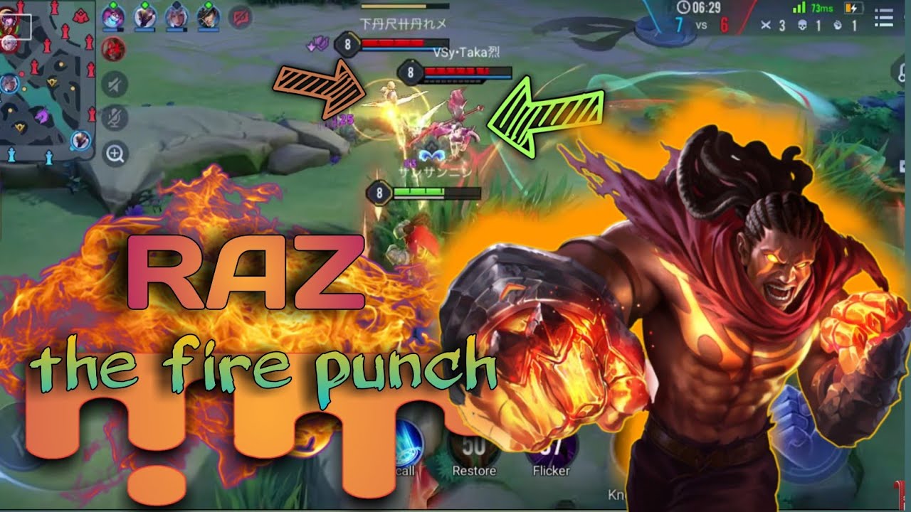 "Unleashing Raz's Fire Punch: Epic Gameplay & Insane Combos! 🔥 | Arena ...