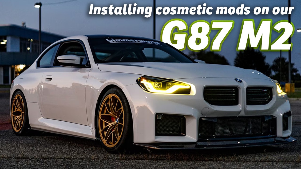 Sprucing up our G87 M2 with some carbon fiber and other goodies - YouTube