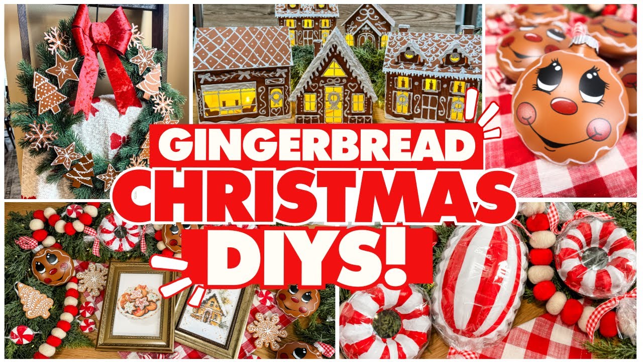 Adorable Gingerbread Decor DIYs for Christmas | Dollar Tree Christmas ...