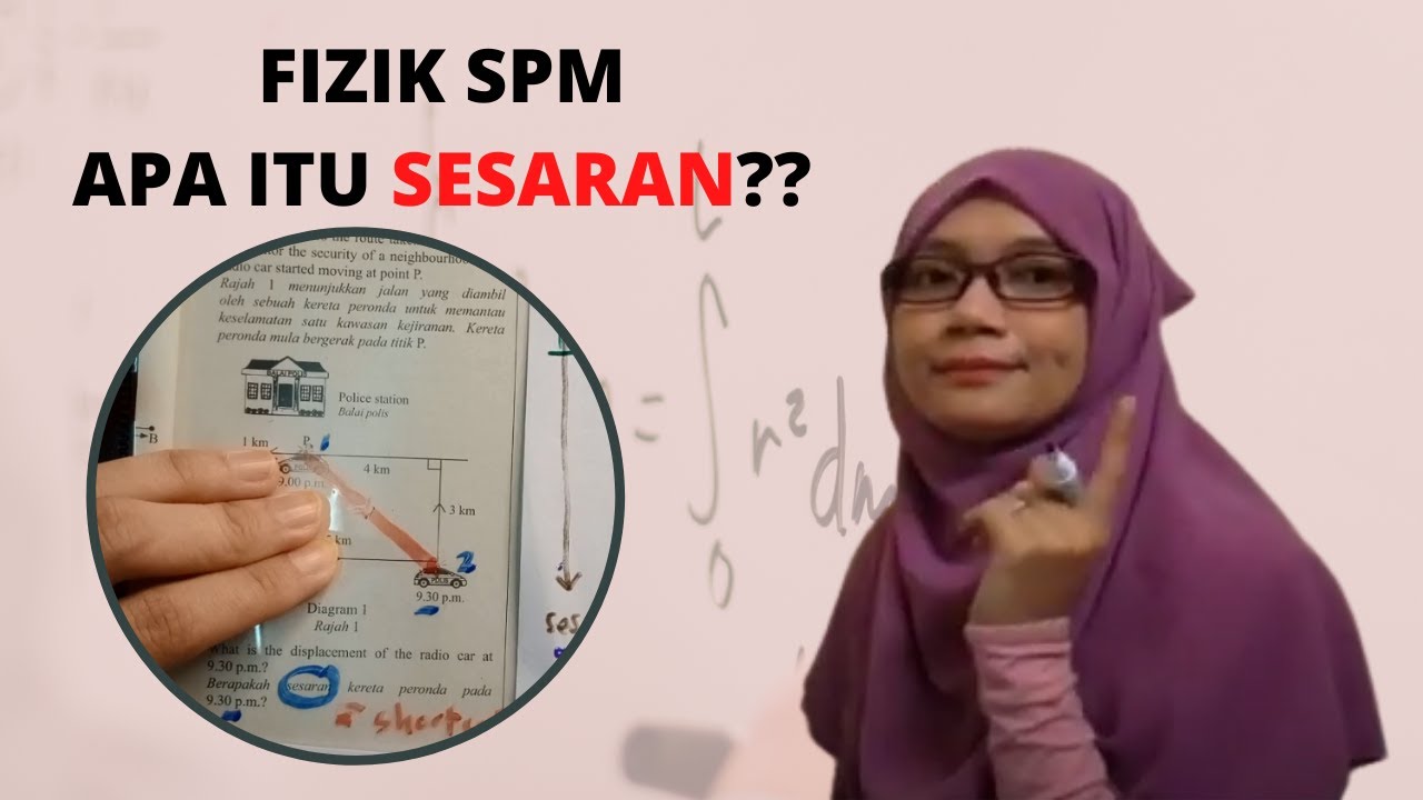 FIZIK SPM : Apa itu SESARAN? : Beza Sesaran dan Jarak - YouTube