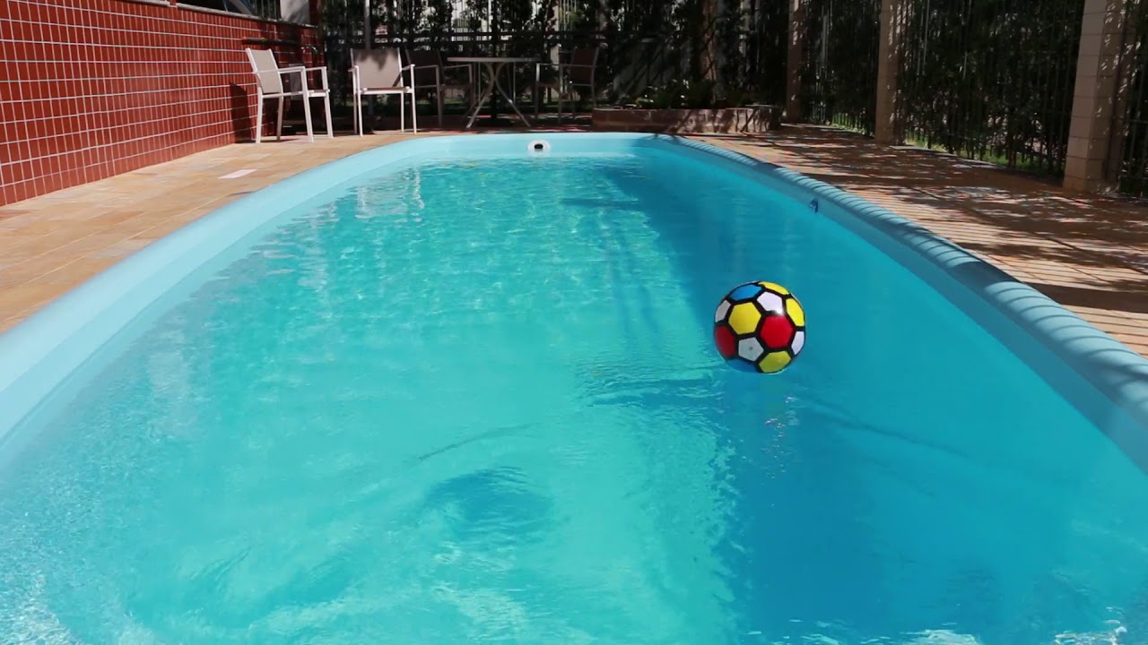 Throwing Ball At The Pool - Free Stock Creative Commons Video - YouTube